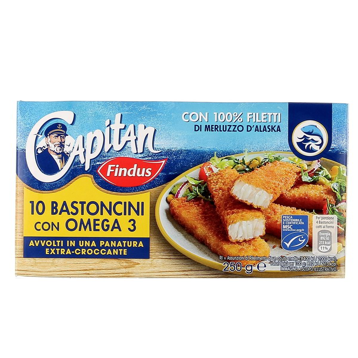 10 BASTONCINI CON OMEGA 3 FINDUS 250 g in dettaglio | Castoro Spesa Online